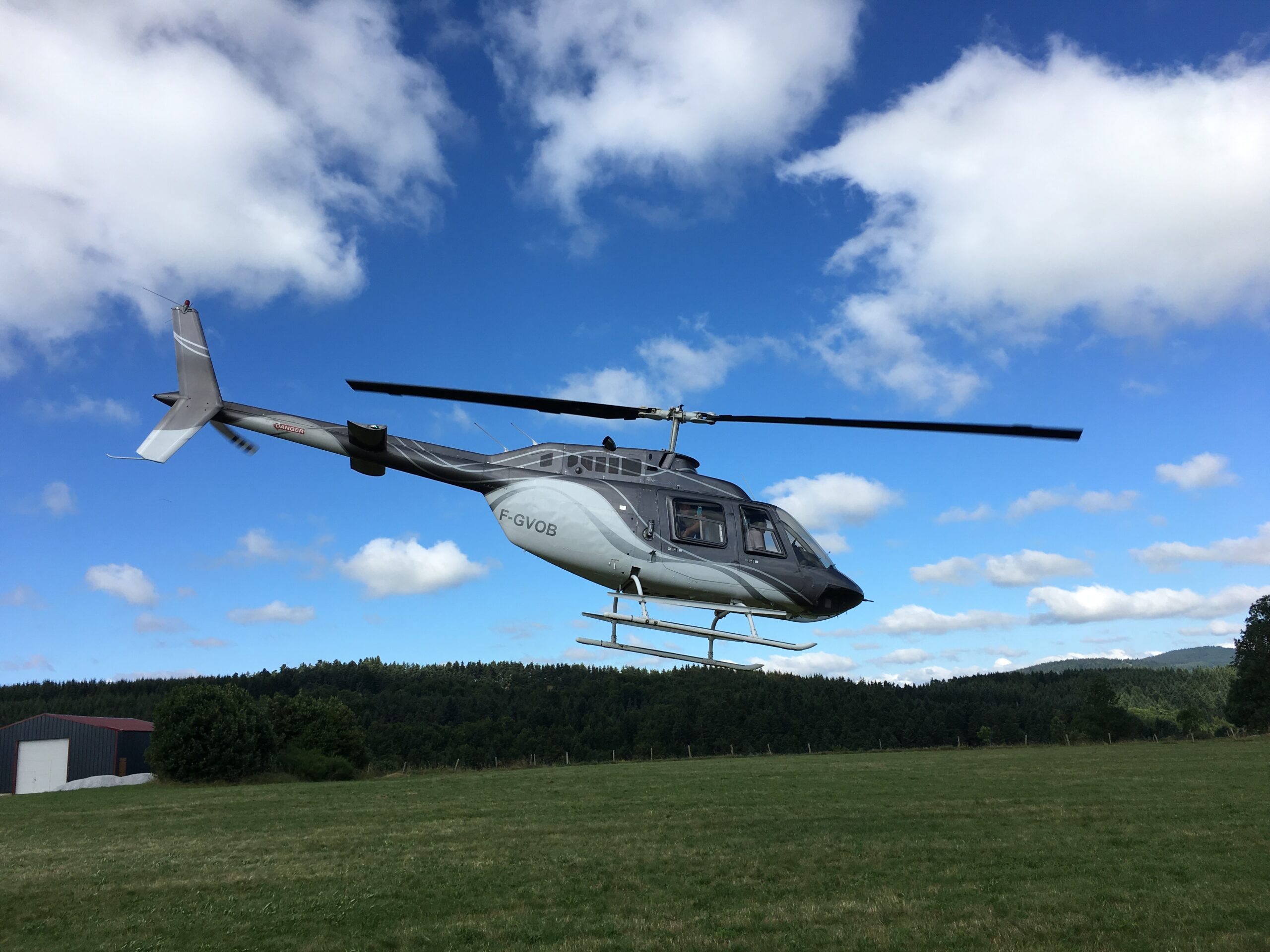 Helicopter Flight in Valence (Rhône Alpes).